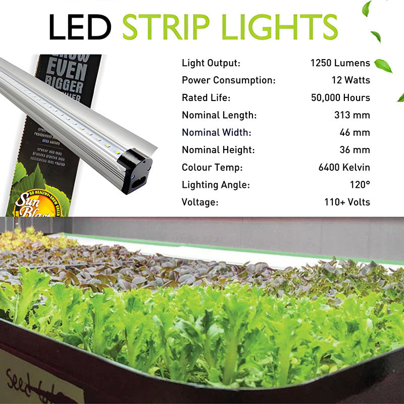 SunBlaster 12" LED Light Strip 6400K – Harris Seeds