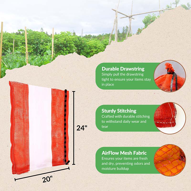 Banded Mesh Bags 20" X 24" – Harris Seeds