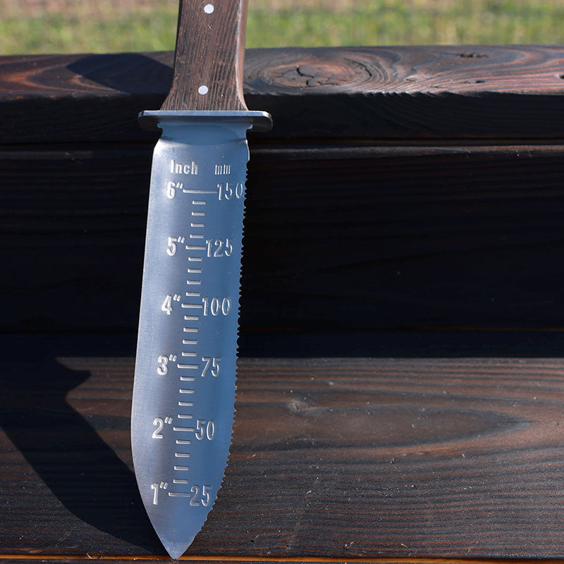 Harris Seeds Soil Hori Knife w/Leather Sheath