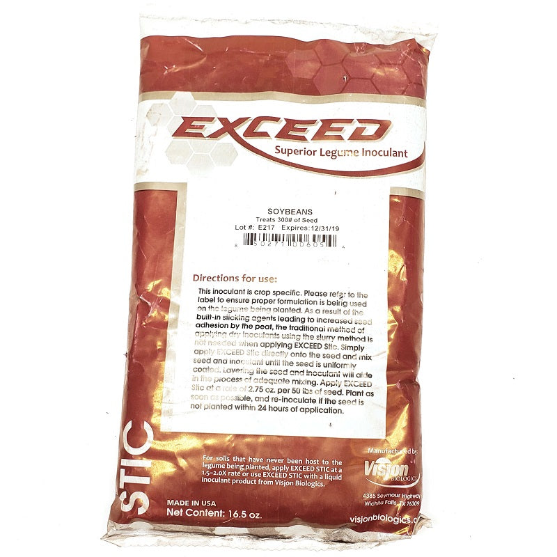 Exceed Soybean Organic Inoculant 15 oz. – Harris Seeds
